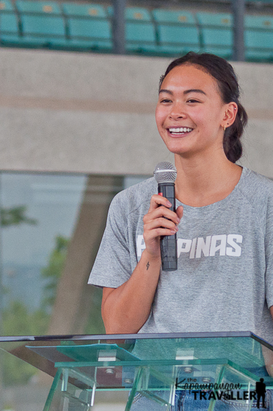 OLYMPICS DOUBLE MEDALIST KAYLA SANCHEZ VISITED NCC AQUATICS CENTER IN ...