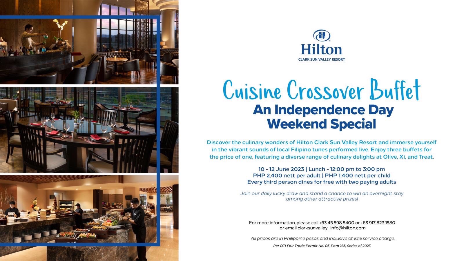 Cuisine Crossover Buffet at Hilton Clark Sun Valley Resort: 3 Buffets ...